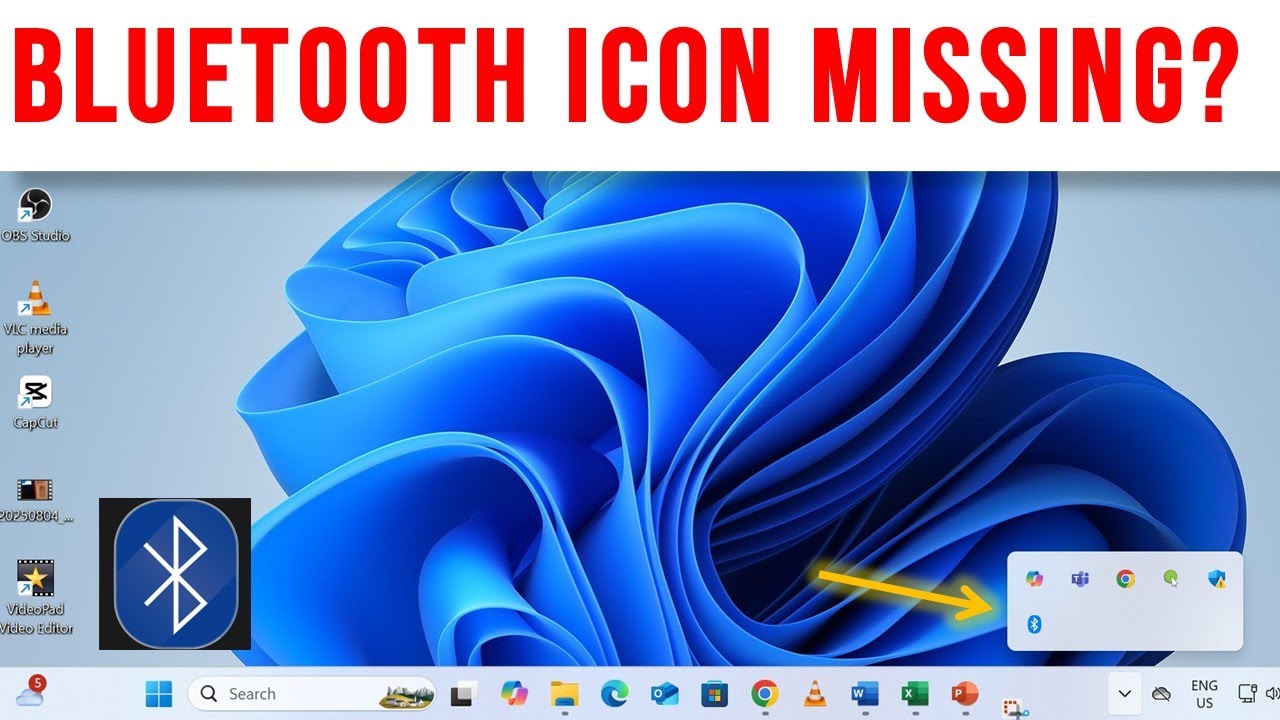 How to Enable Bluetooth Icon in Taskbar on Windows 11 - YouTube