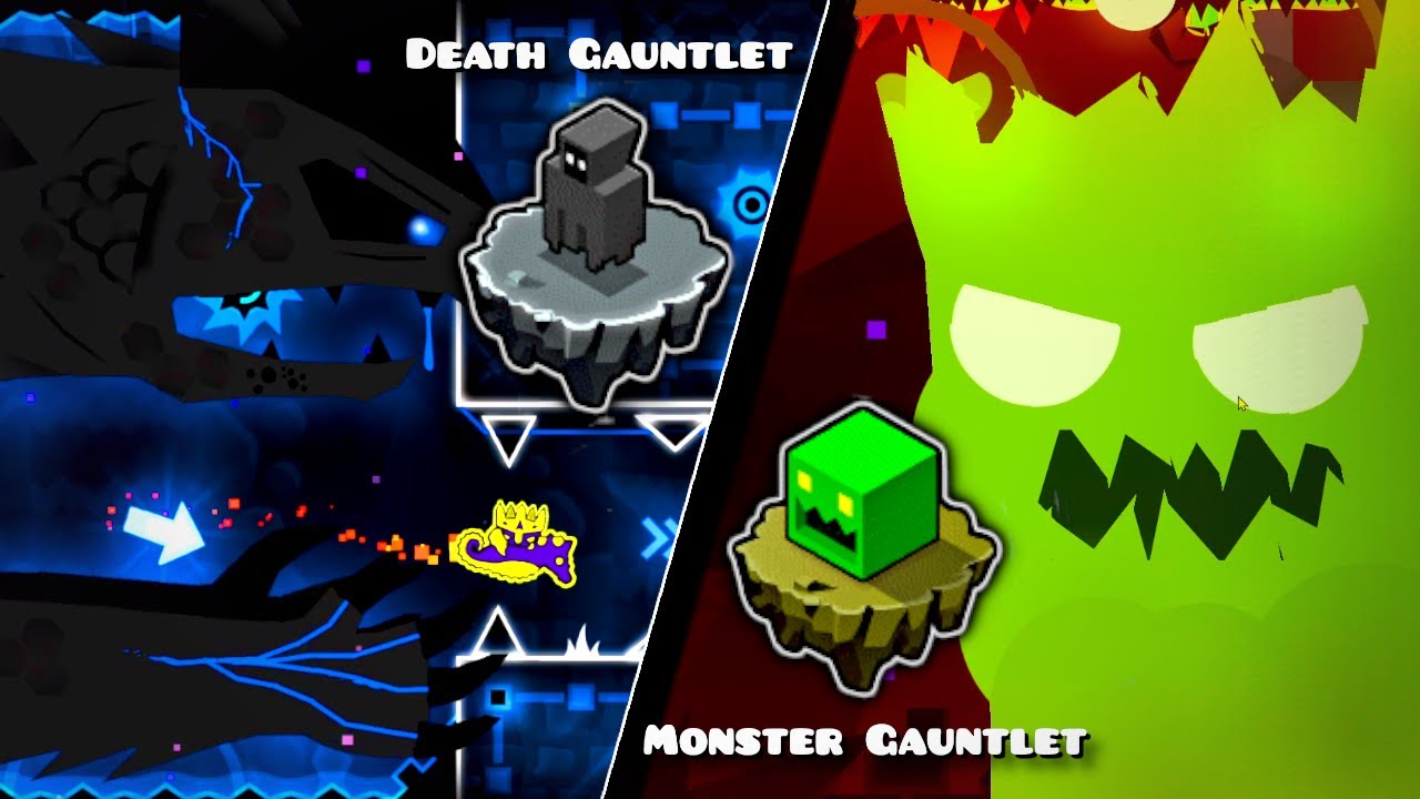 Monster Gauntlet x Death Gauntlet | Geometry Dash - YouTube