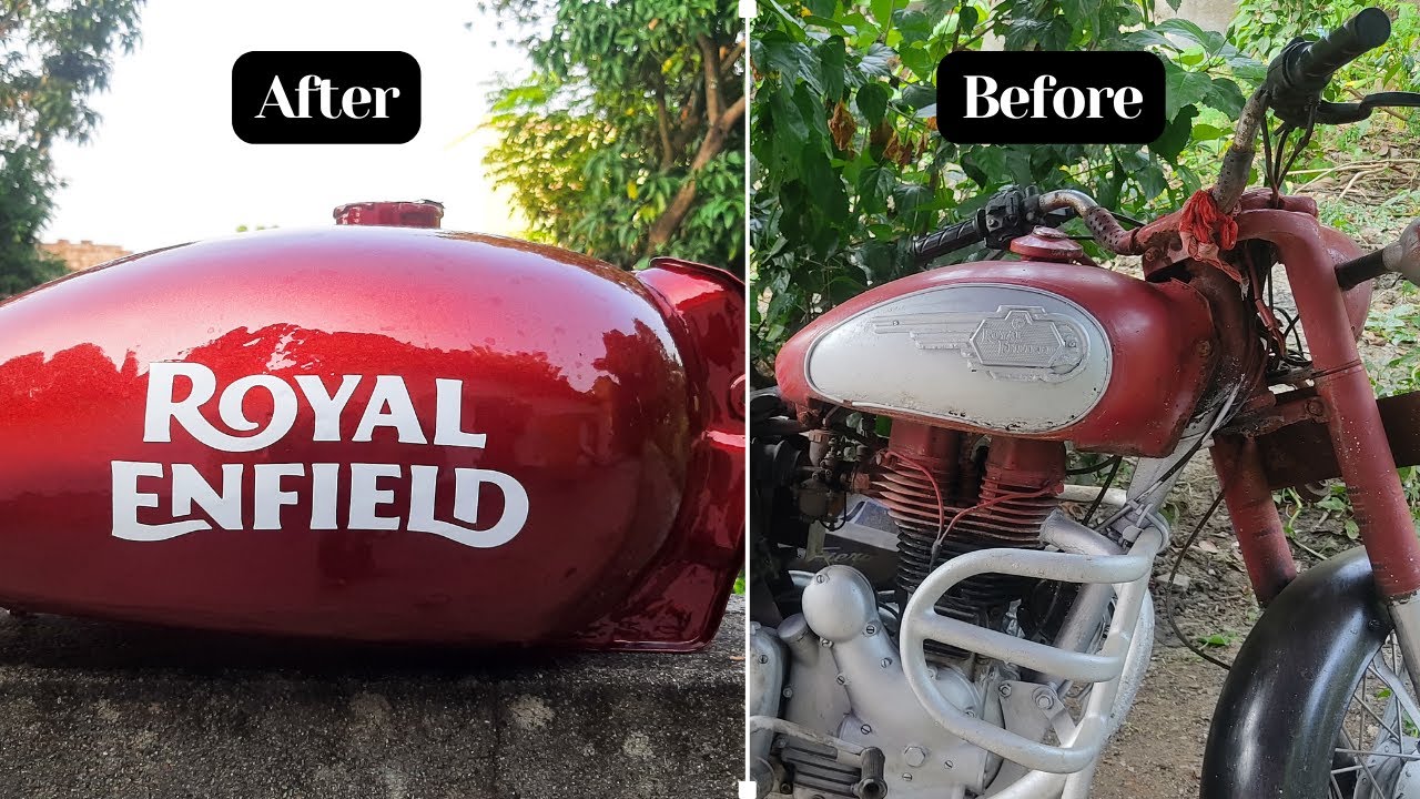 Restoration of Royal Enfield Bullet 350cc Bike Part 1 | 45 Years Old ...