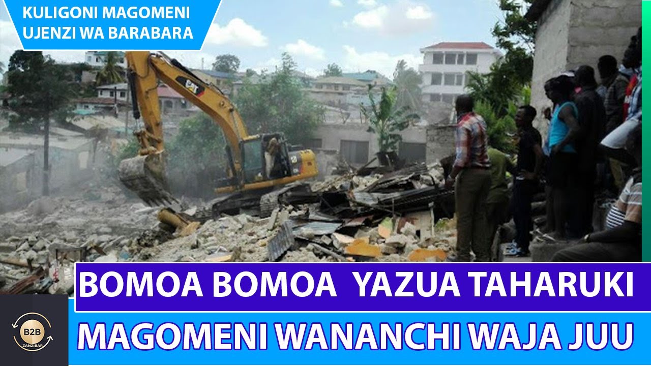 BOMOA BOMOA YAZUA TAHARUKI MAGOMENI ZANZIBAR WANANCHI WAJA JUU - YouTube
