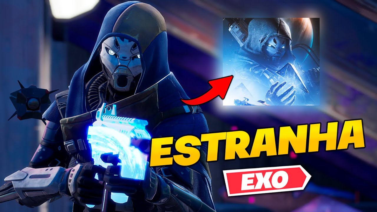 NOVA SKIN ESTRANHA EXO VALE A PENA? FORTNITE X DESTINY GAMEPLAY E ...