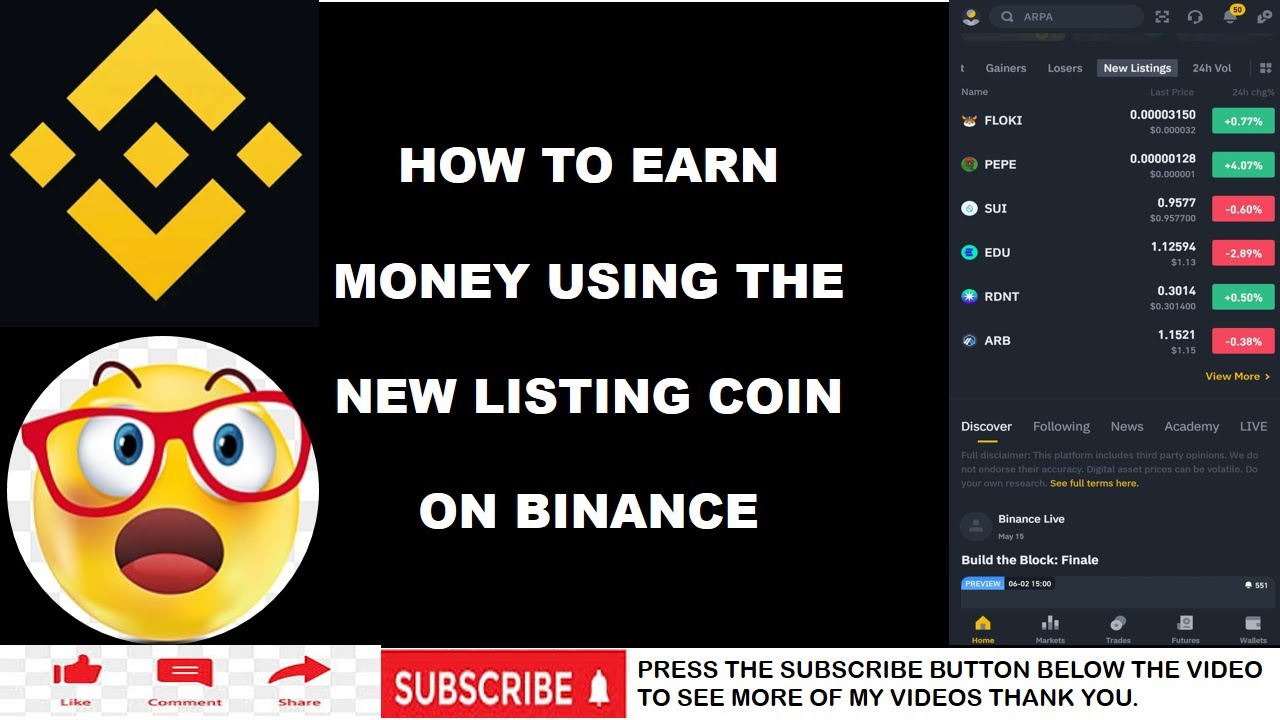 How to earn money on Binance using new listing coins. #bitcoin # ...