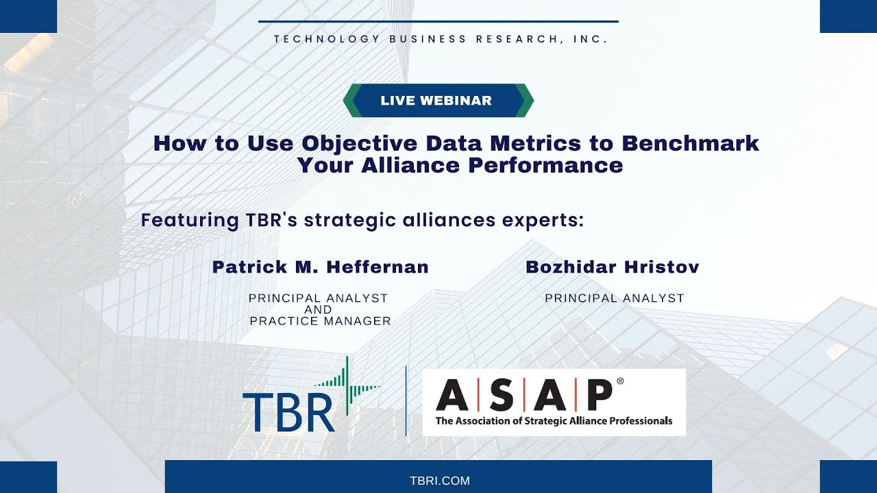 How to use objective data metrics to benchmark your alliance ...