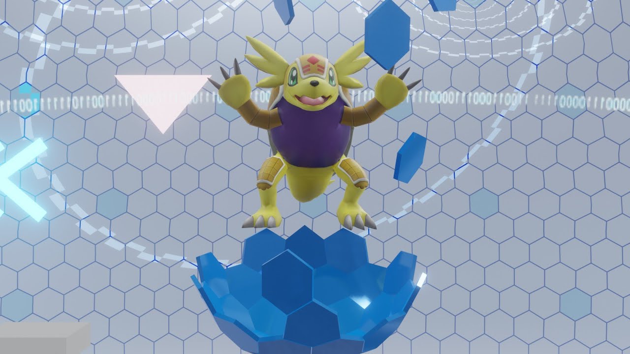 Armadimon (Armadillomon) Digimon Tri Digivolution - YouTube