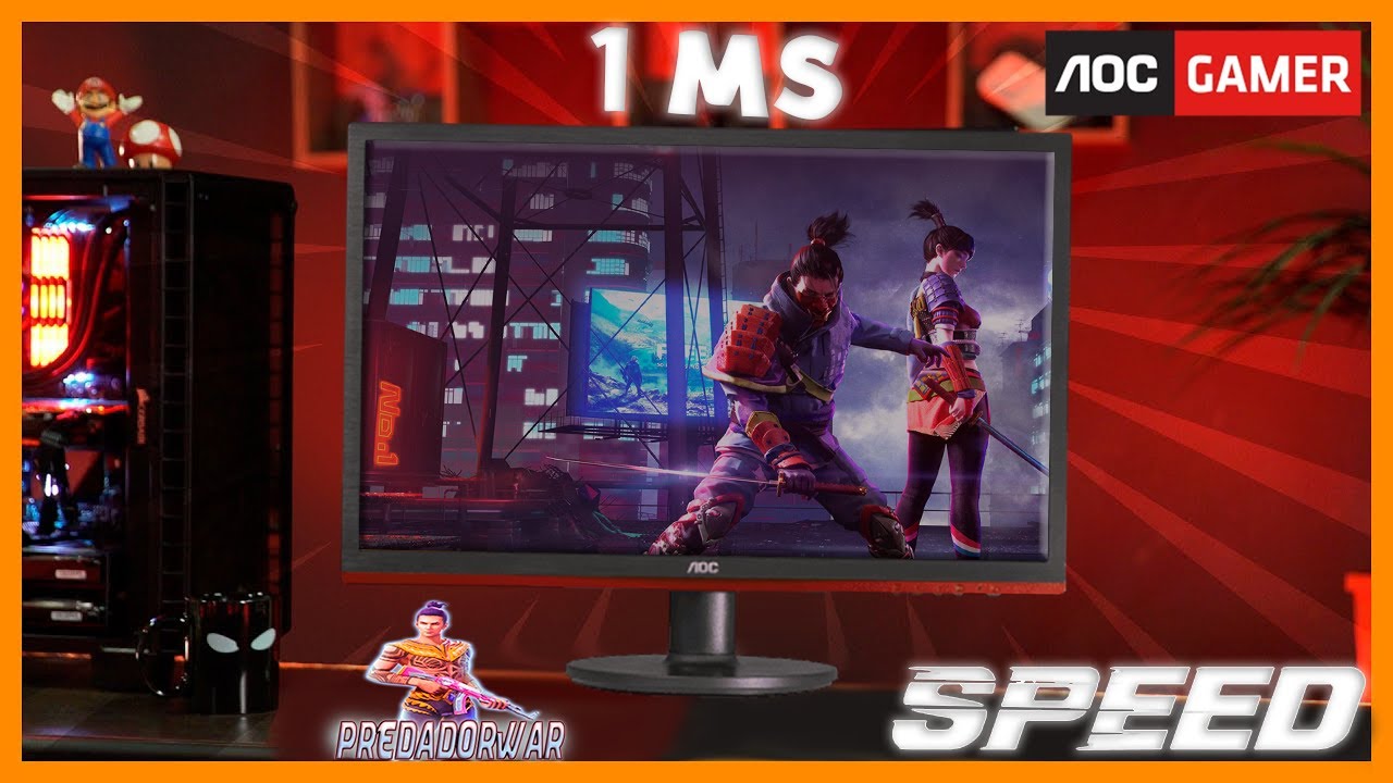 Monitor Gamer Full HD AOC LED Widescreen 21,5 SPEED, 1 MS › Unboxing e ...