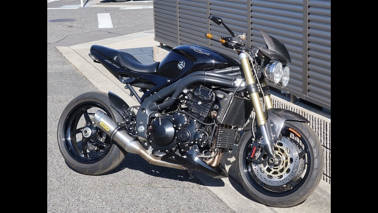 TRIUMPH SPEED TRIPLE 1050 Engine start ARROW FULL Muffler #エンジン始動 #マフラー ...