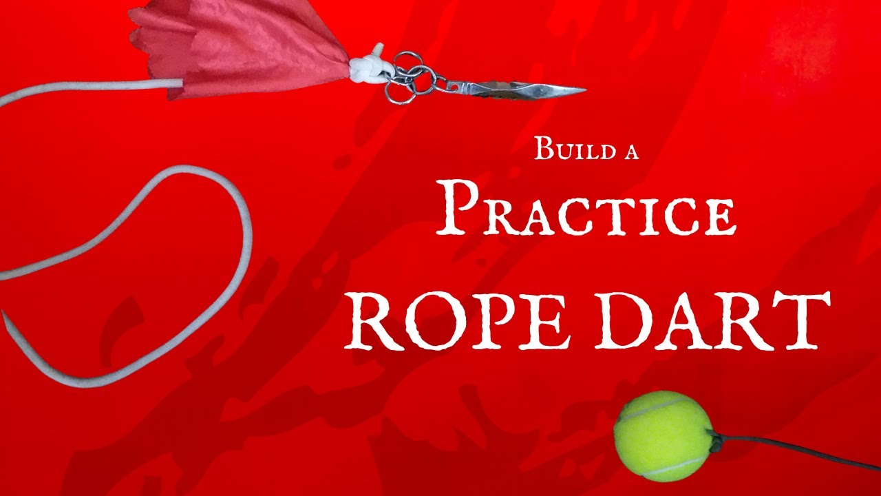 How to make your own practice rope dart | tennis ball rope dart - YouTube