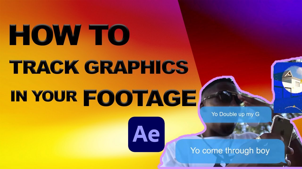 How to track GRAPHICS in your footage - YouTube