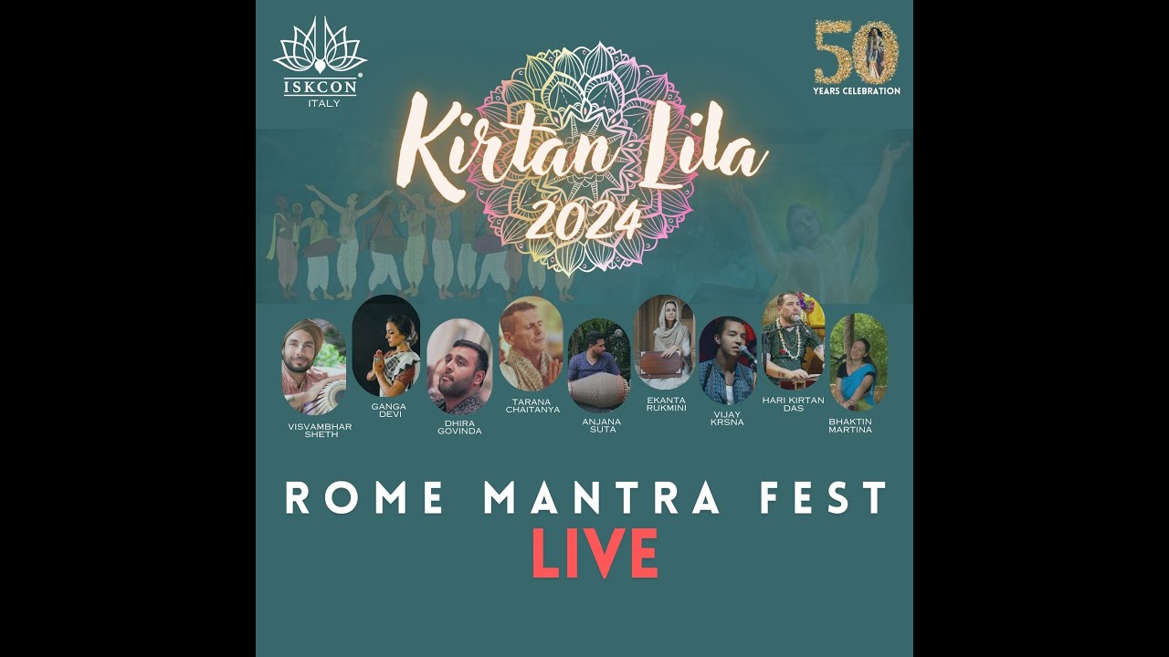 Kirtan Lila Rome 2024 || LIVE 2nd June - YouTube