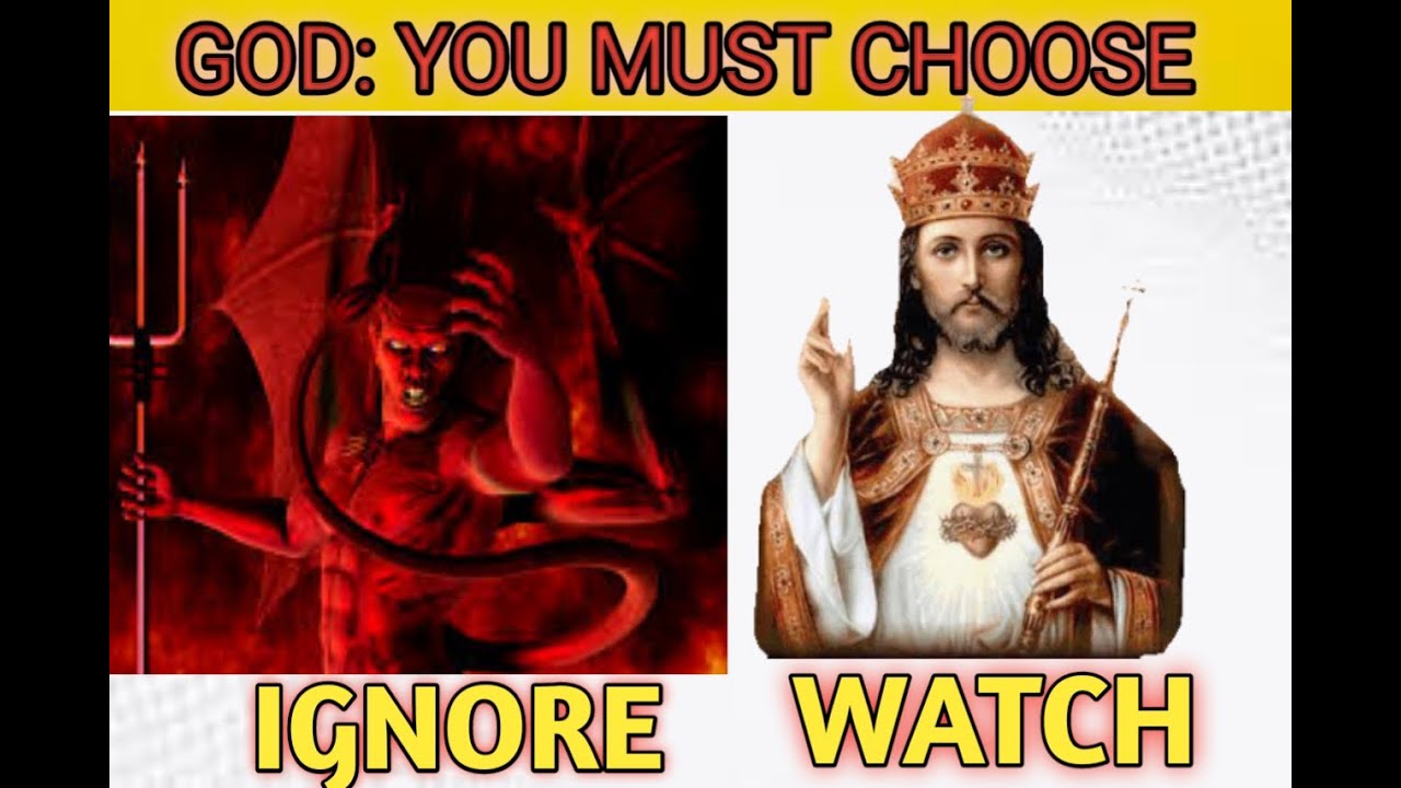 God Message For You Today🙏🙏 | Choose Between Pray Jesus and Love Devil ...