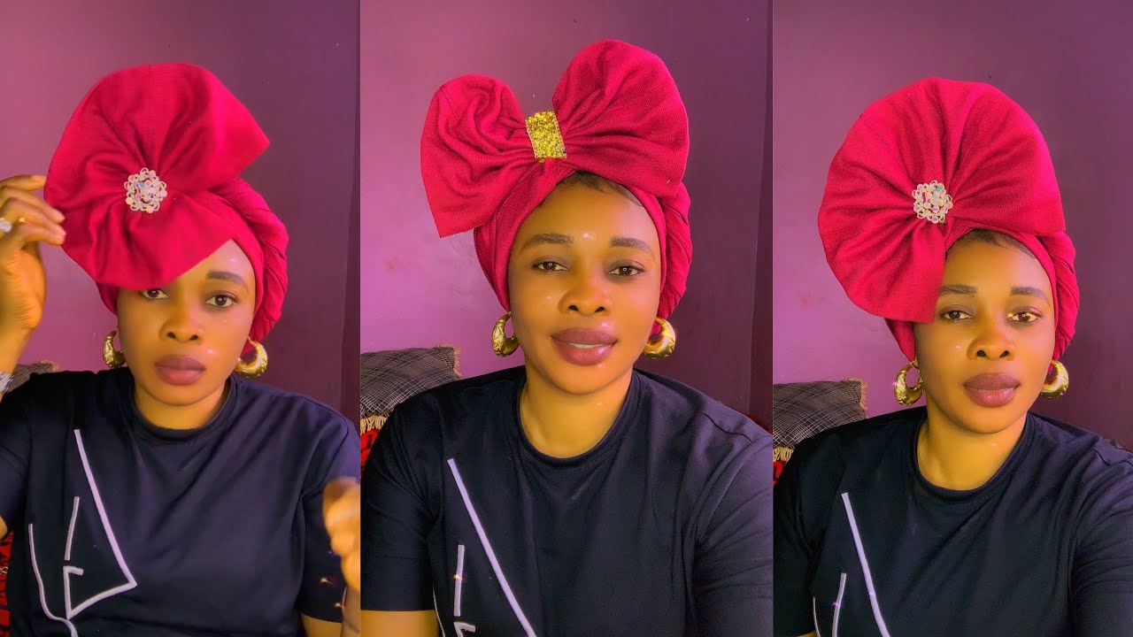 How to tie Ashoke/Gele Using Rubber Bands - YouTube
