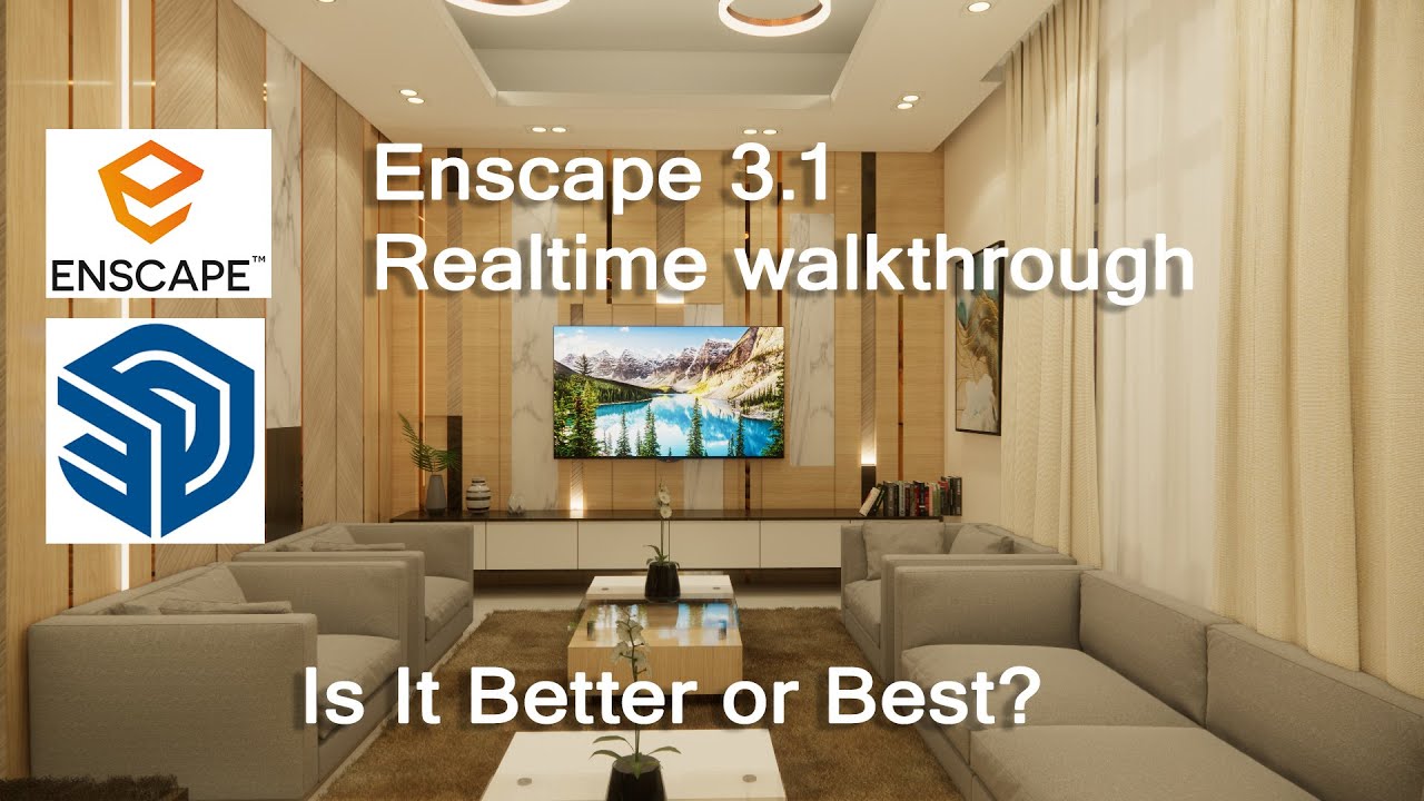 Enscape 3.1 Realtime Walkthrough, is it Better? - YouTube