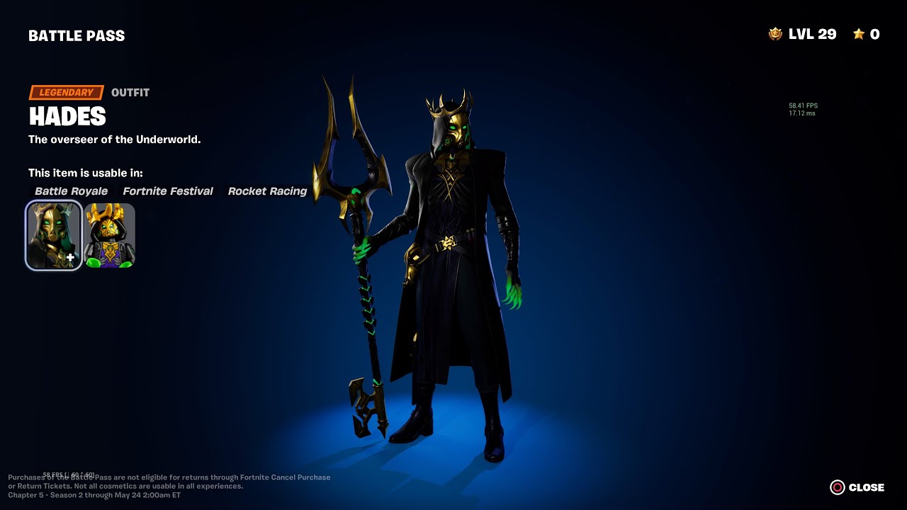 The NEW Hades Skin!! (Fortnite Chapter 5 Season 2) - YouTube