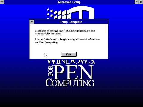Installing Windows For Pen Computing 1.0 - YouTube