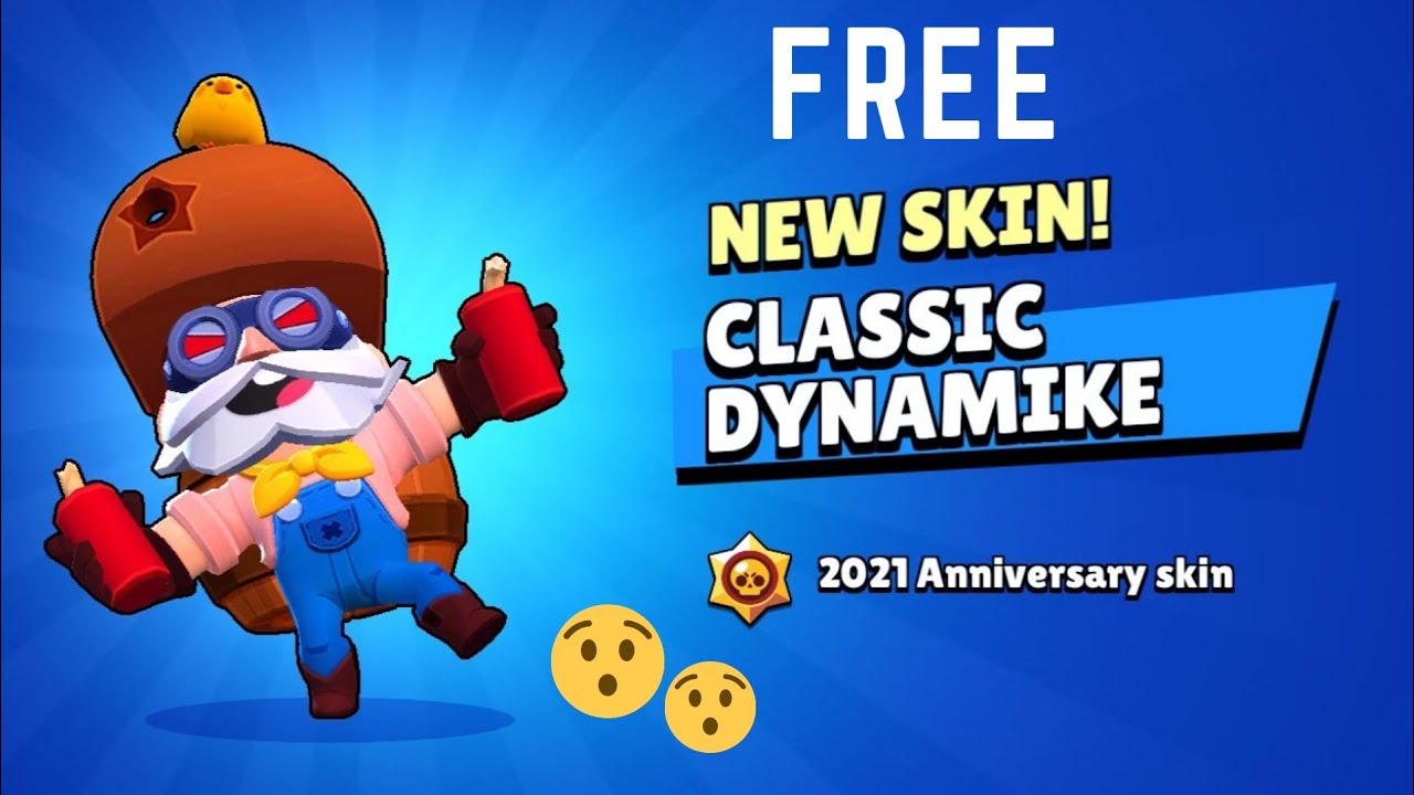 FREE anniversary skin Classic Dynamike + Gameplay! | BRAWL STARS GREEK ...