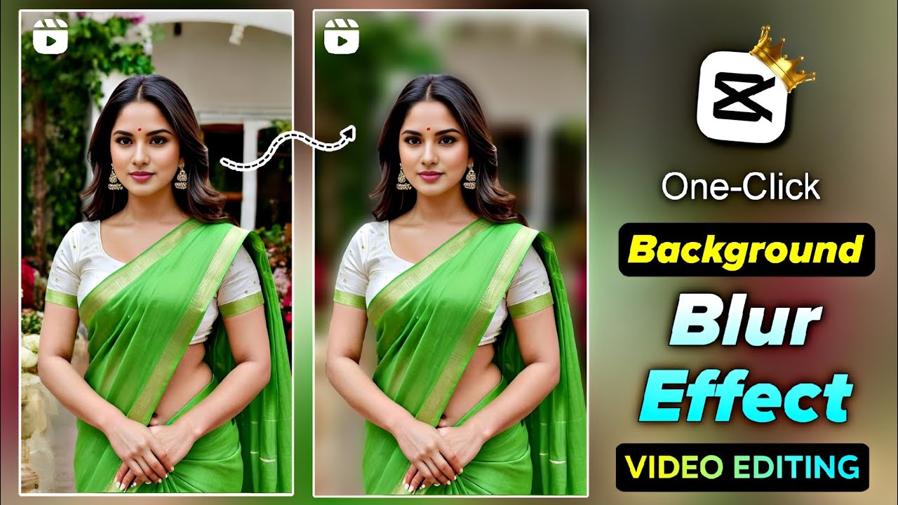 How to Blur Video Background in CapCut | DSLR Blur Effect Tutorial - YouTube