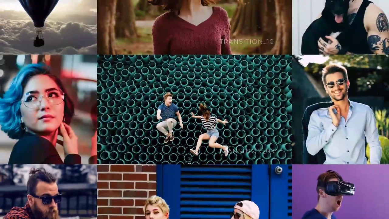 Grid Transitions Pack (After effects template) download link in ...