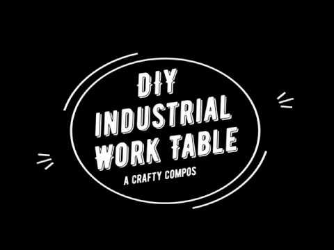 DIY Industrial Craft Table - YouTube