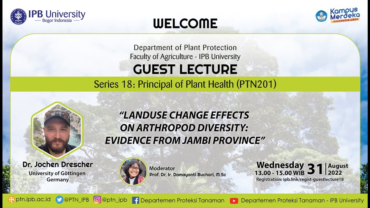 Guest Lecture Series 18: Principal of Plant Health (PTN201) - YouTube