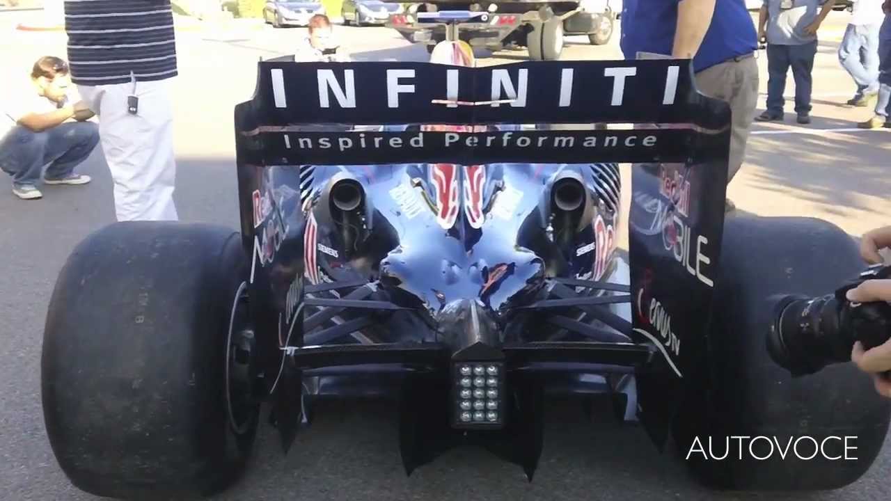 The Red Bull Infiniti Formula 1 Car Arrives in Austin - YouTube