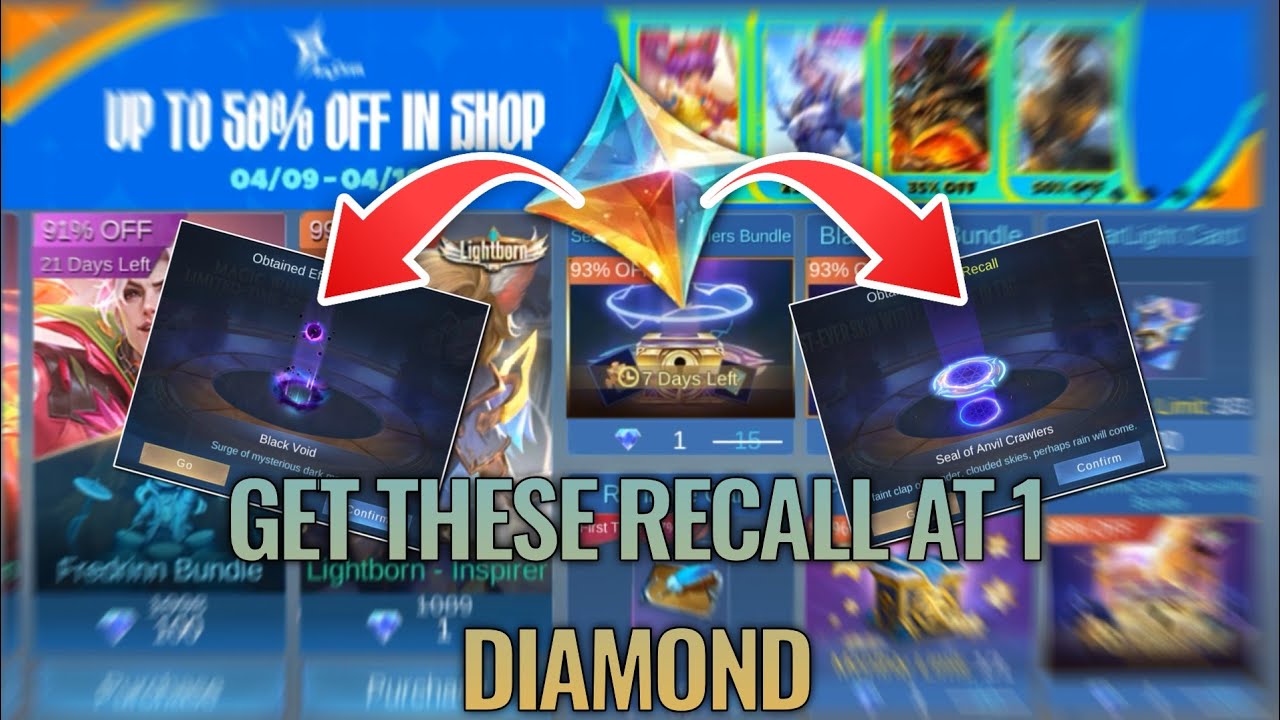 HOW TO GET EPIC RECALL EFFECT AT 1 DIAMOND? | MLBB PROMO DIAMOND EVENT ...