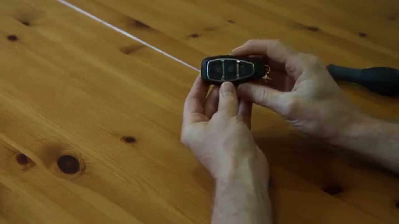 Ford Key Fob battery change procedure - YouTube