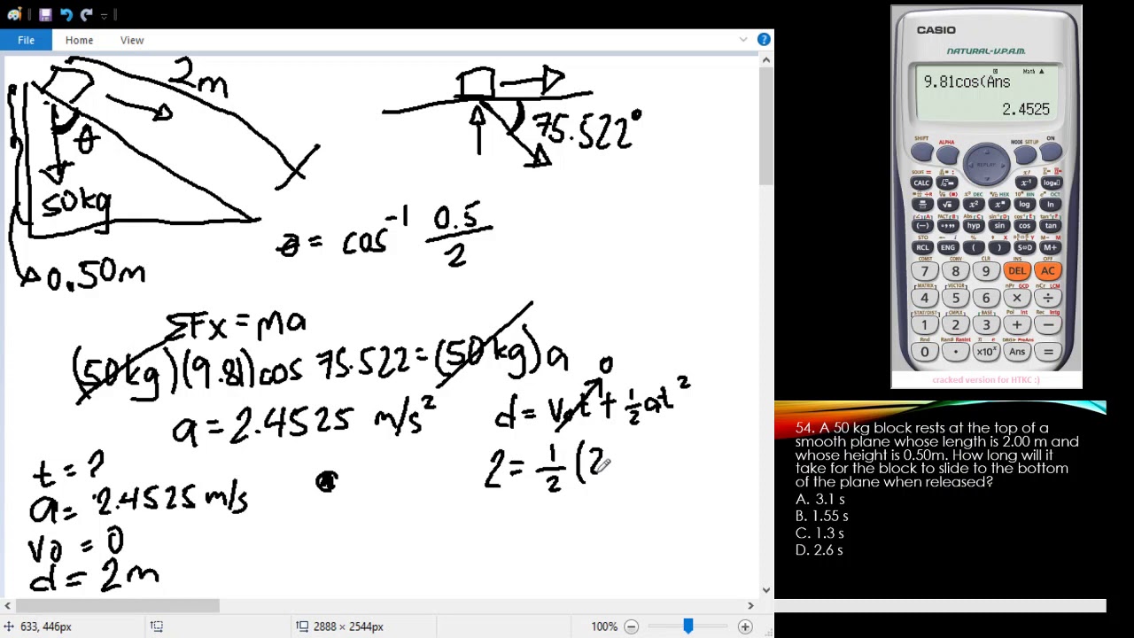 Special Topics - Physics / Mechanics Handouts Solution Part 4 - YouTube