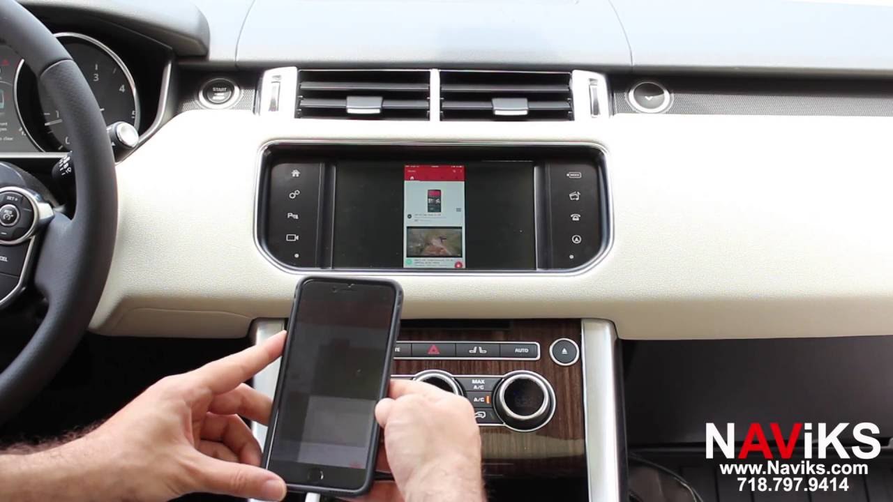 2016 Range Rover L494 NAViKS HDMI Video Interface Add: Smartphone ...