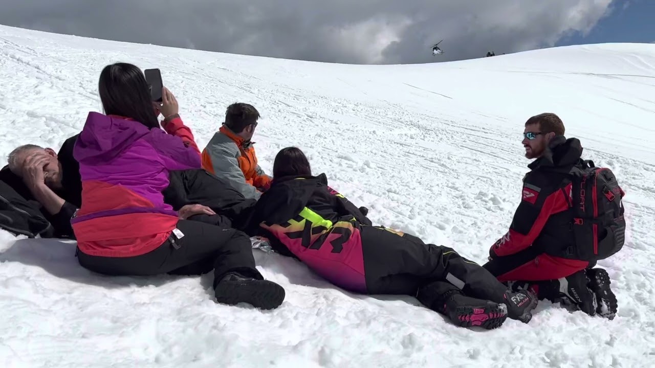 Helicopter rescue of a snowmobiler from Mt Baker by Snohomish county ...