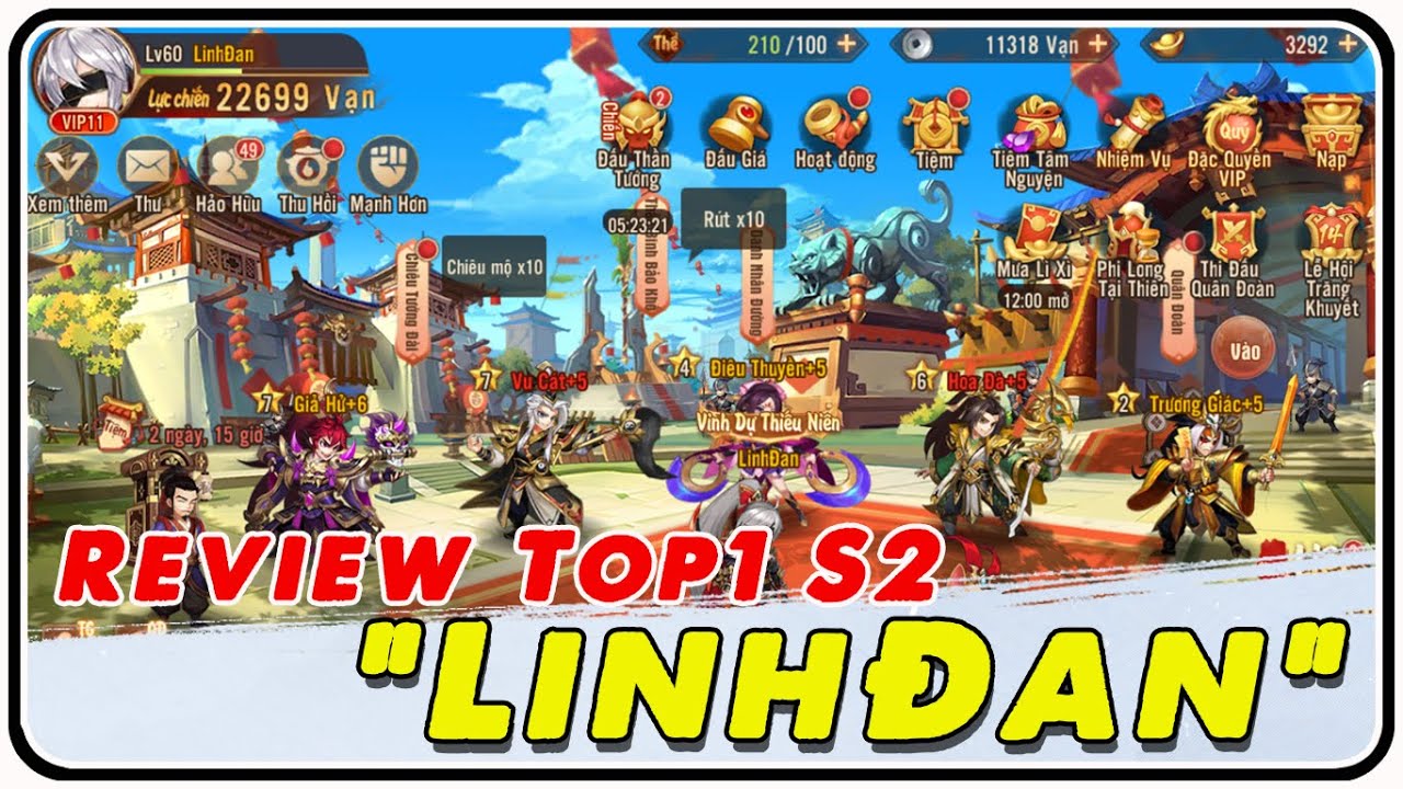 Review Acc TOP 1 Server 2 "LINHĐAN" - Moon Su - YouTube