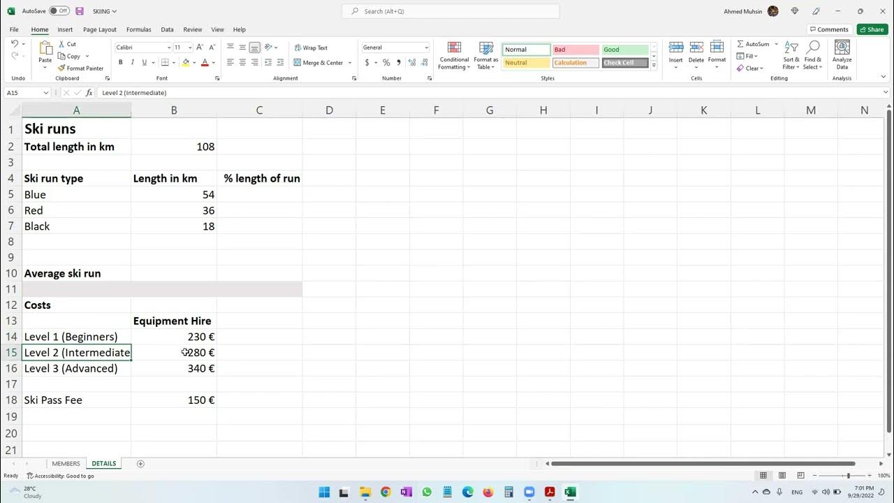 2021 May - Spreadsheets Part 1 - Edexcel IGCSE ICT Practical Exam - YouTube