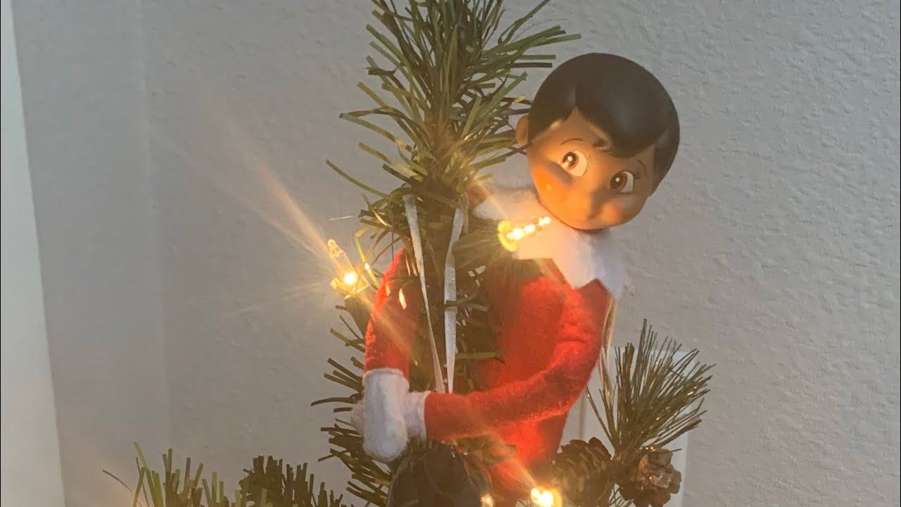 Elf on the shelf caught on camera - YouTube