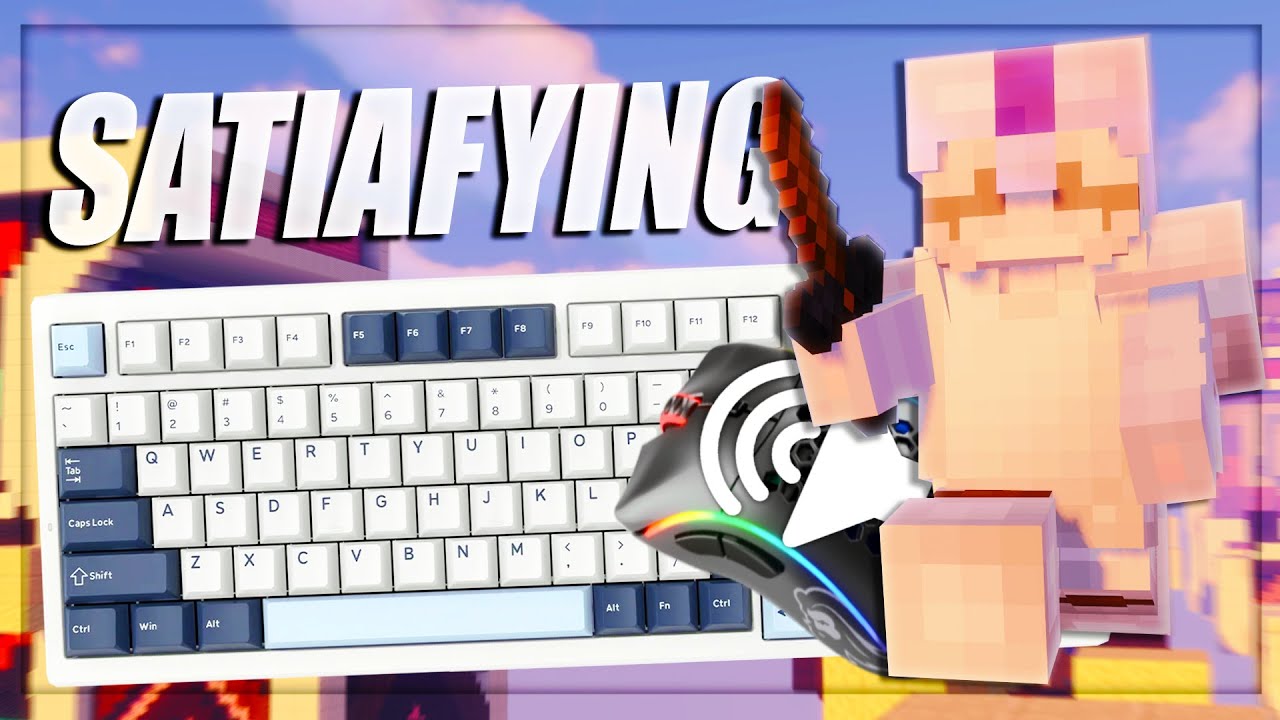 Satisfying Keyboard + Mouse Sounds ASMR | Hypixel Bedwars - YouTube