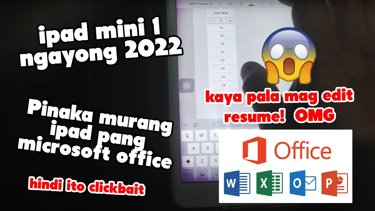 ipad mini 1 2022 review | Microsoft office test - YouTube