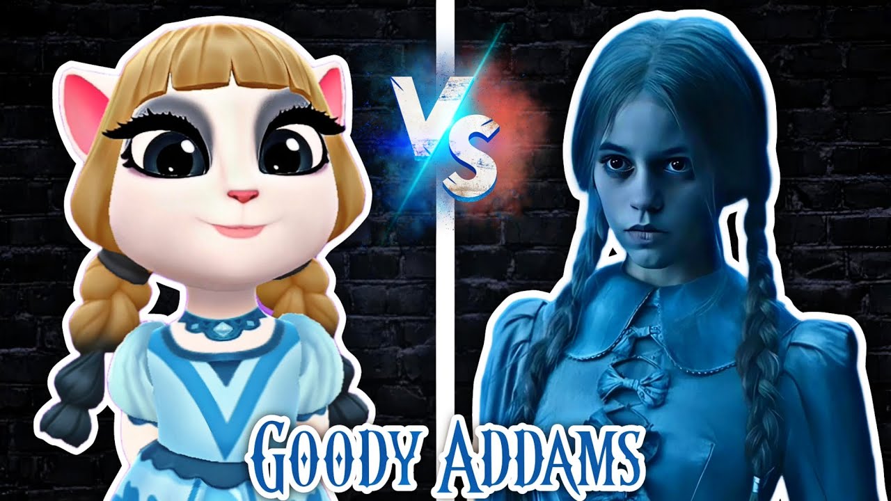 My Talking Angela 2 ️‍🔥|| Angela Vs Goody Addams 💙|| Cosplay/ Makeover ...