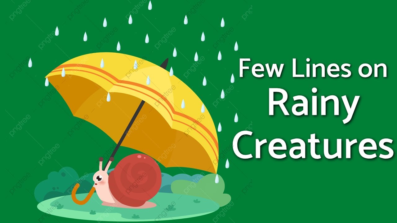 Rainy Creatures - Few Lines on Rainy Creatures | TeachMeYT - YouTube