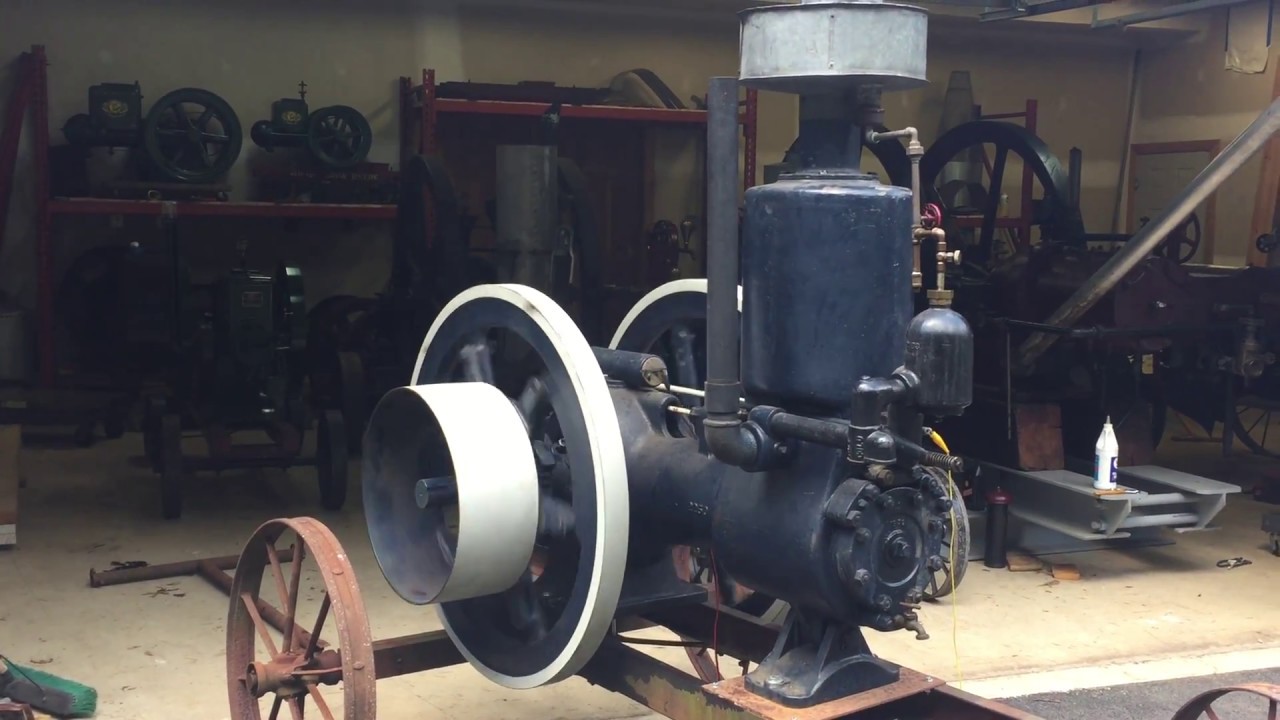 Stickney 7hp Hit and Miss Engine - YouTube
