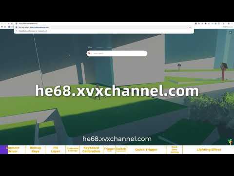 How to start setting up the keyboard in the web driver —— XVX HE68