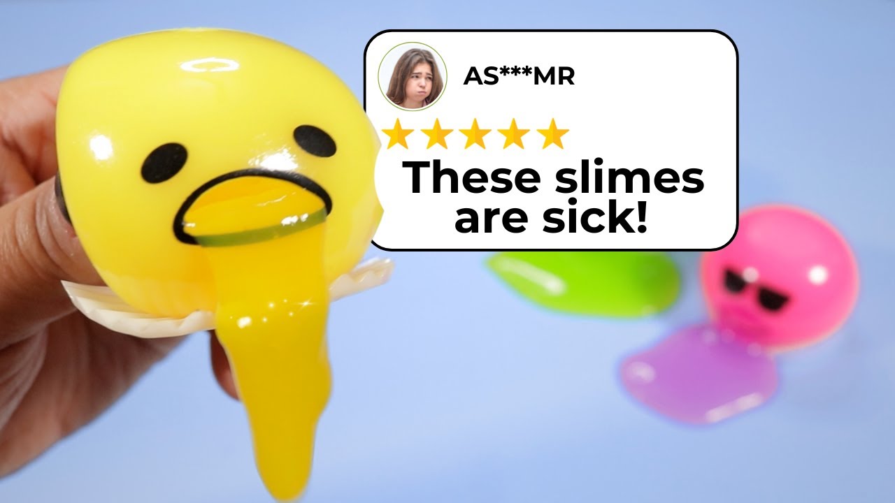 [ASMR] Puking Egg Ball Slimes 🤢 I Had Way Too Much Fun With These!!! # ...