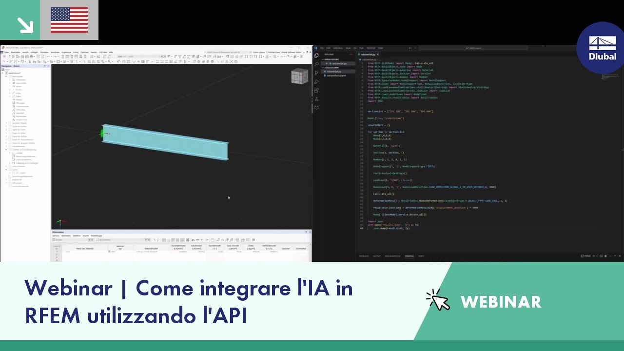 [EN] Webinar | Come integrare l'IA in RFEM utilizzando l'API - YouTube