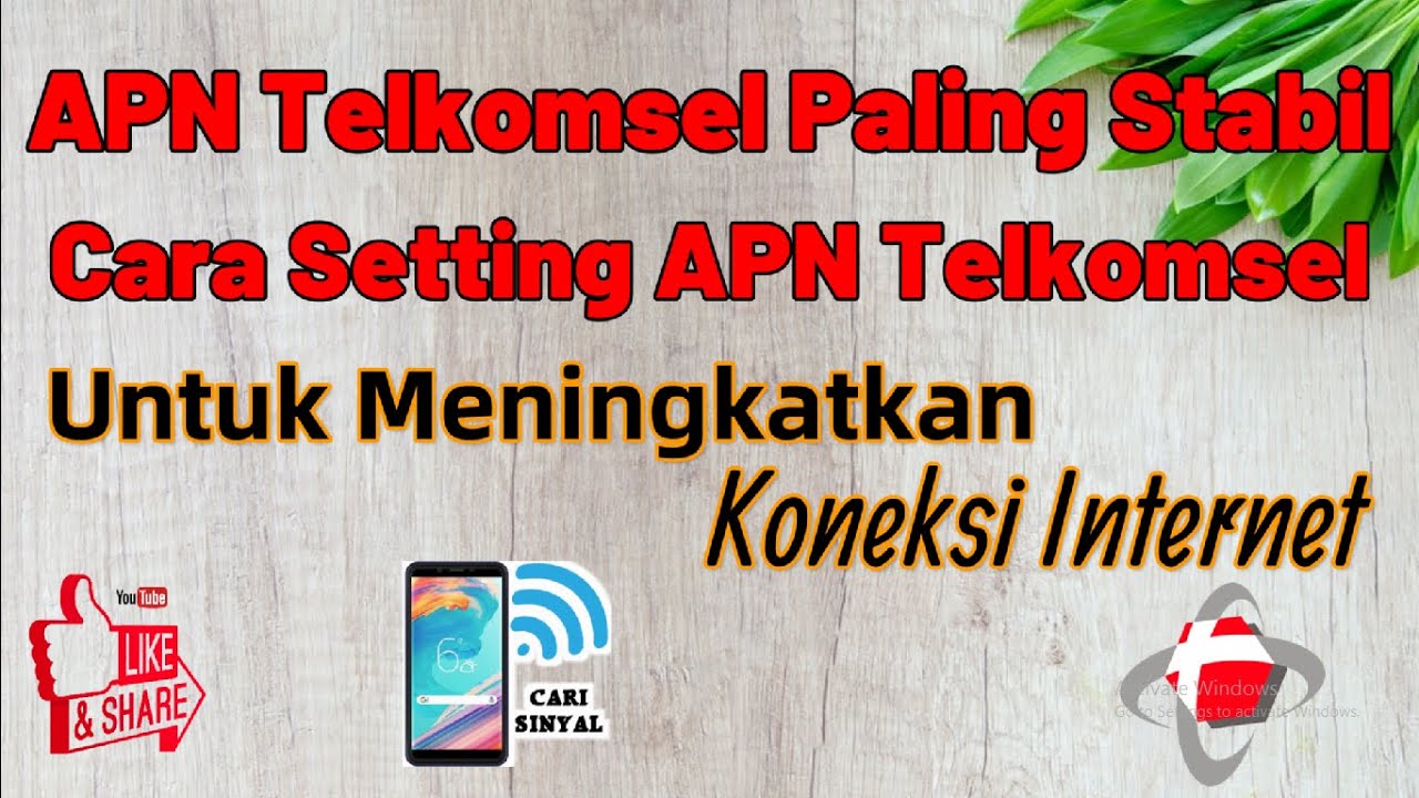 APN Telkomsel Paling Stabil || Cara Setting APN Telkomsel Untuk ...