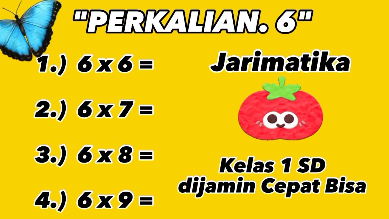 CARA MUDAH BELAJAR PERKALIAN DASAR KELAS 1 SD - YouTube