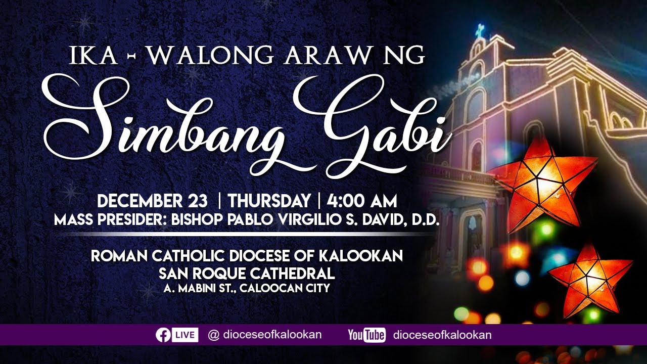 12.23.21 | 4:00AM| Ika-walong Araw ng Simbang Gabi - YouTube