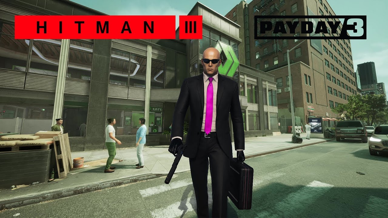 Hitman 3 but 47 robs a bank in Payday 3 - YouTube