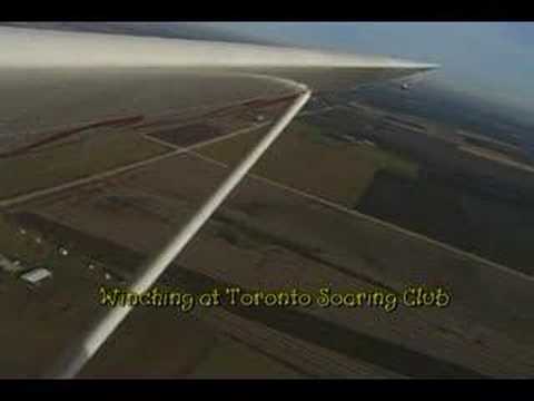 Winching at Toronto Soaring Club - YouTube
