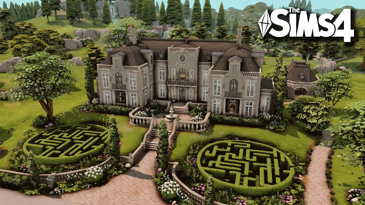 French Chateau - The Sims 4 Speed Build - YouTube