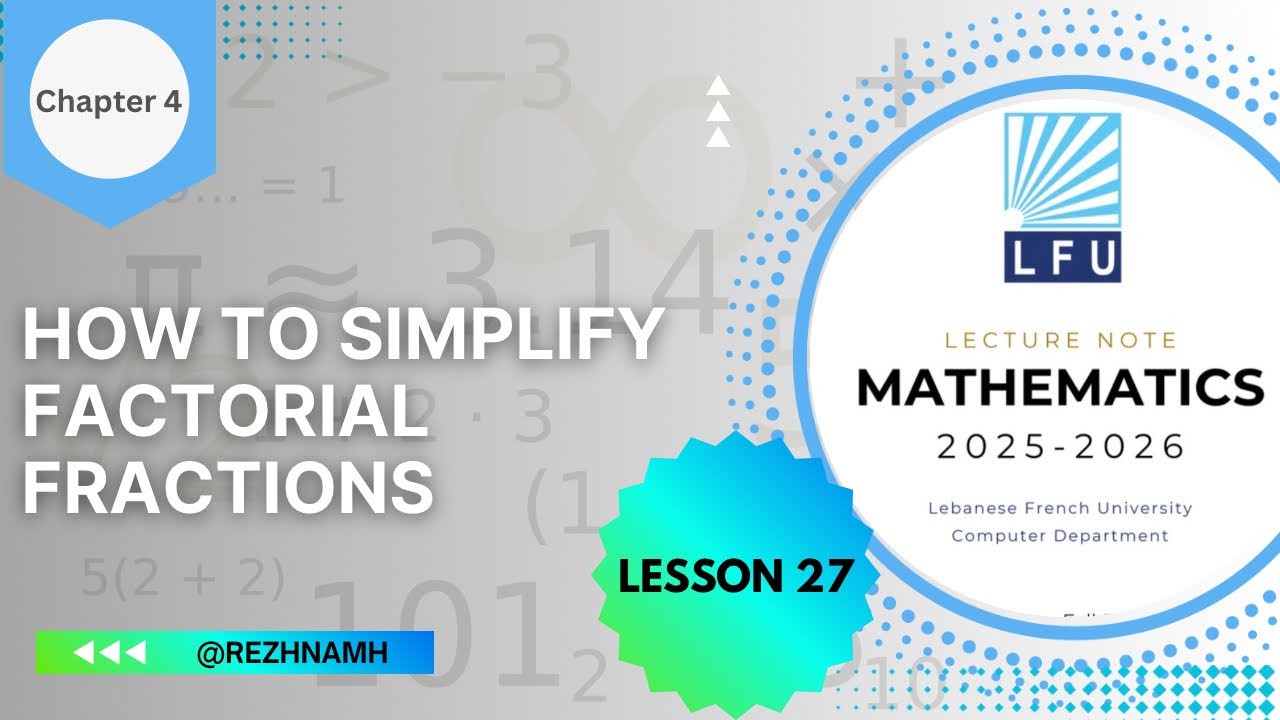 How to Simplify Factorial Fractions | Step-by-Step Explanation - YouTube