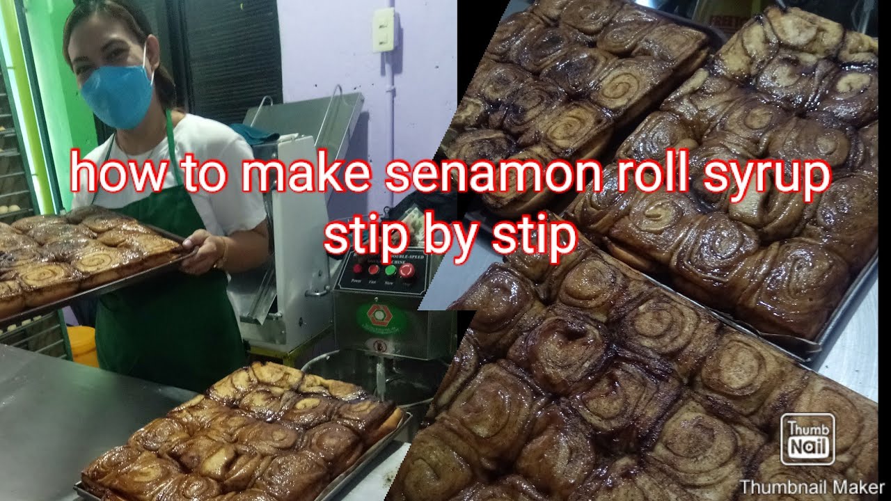 how to make senamon Roll syrup stip by stip - YouTube