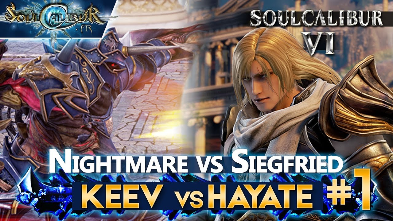 NEW E3 Build SoulCalibur VI Keev (Nightmare) vs Hayate (Siegfried ...