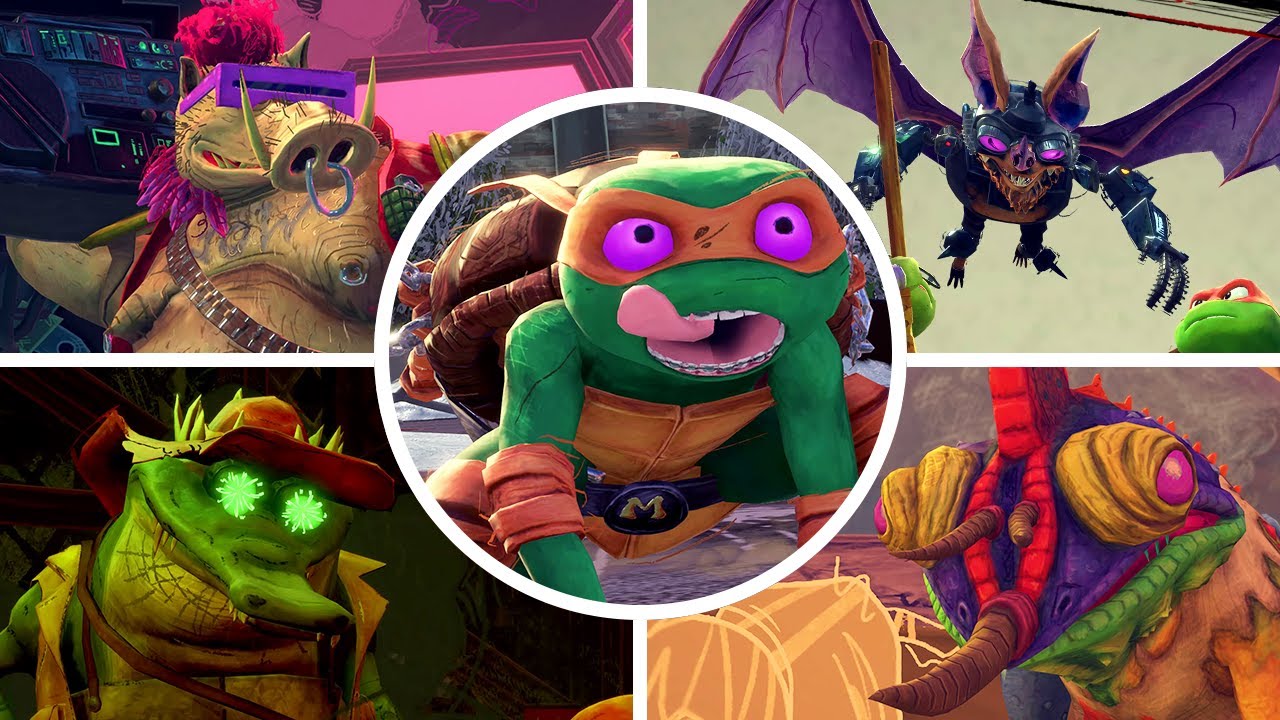 Teenage Mutant Ninja Turtles: Mutants Unleashed - All Bosses & Ending ...